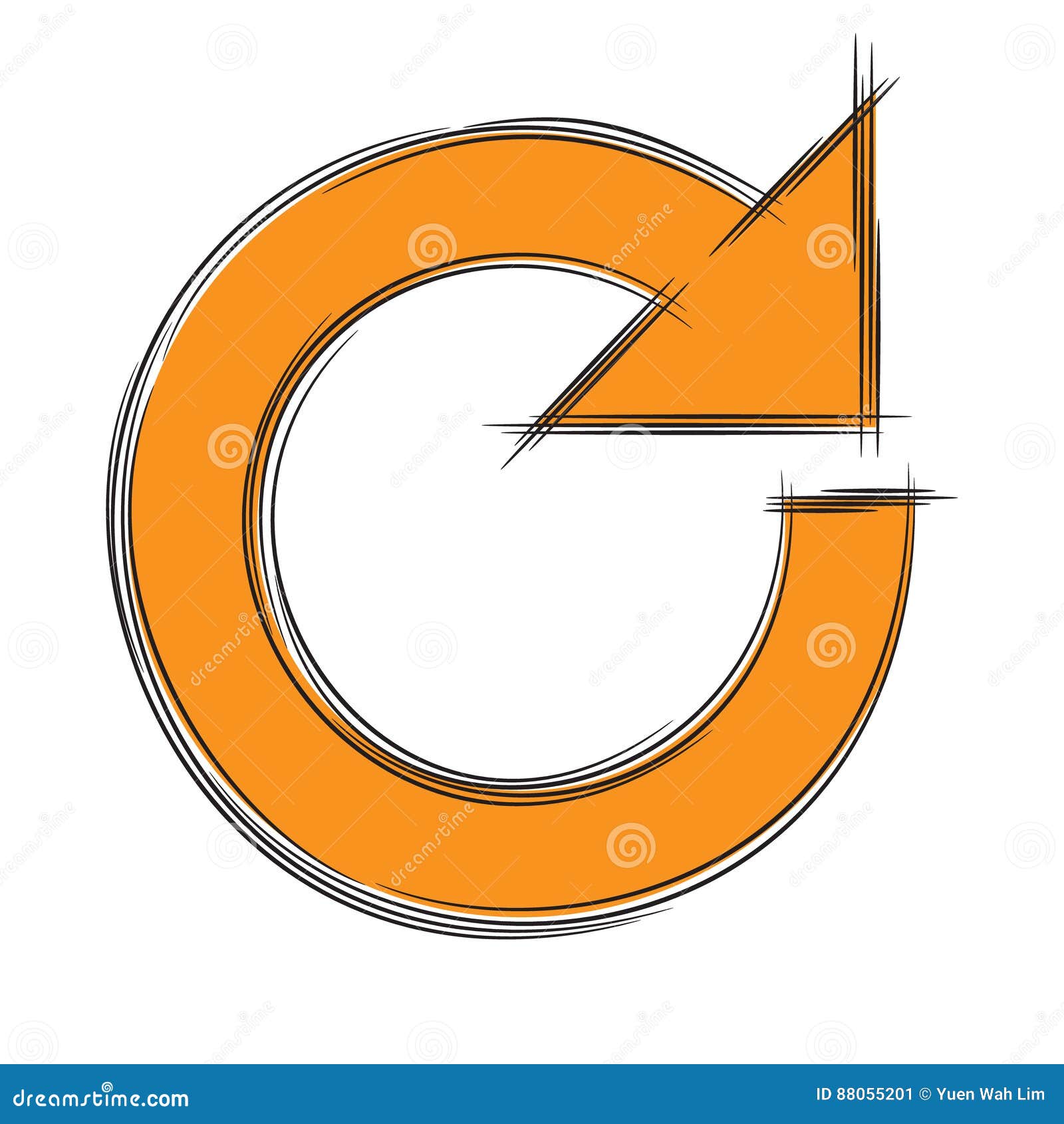 Reload or Refresh Icon Vector Stock Vector - Illustration of graphic ...