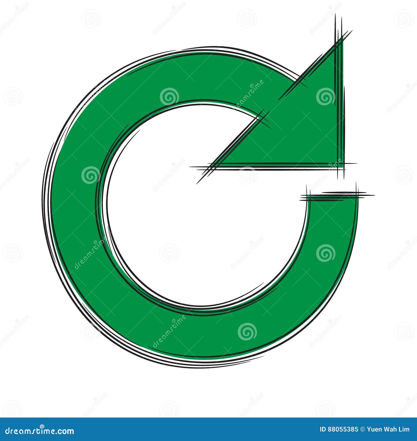 Reload or Refresh Icon Vector Stock Vector - Illustration of backward ...