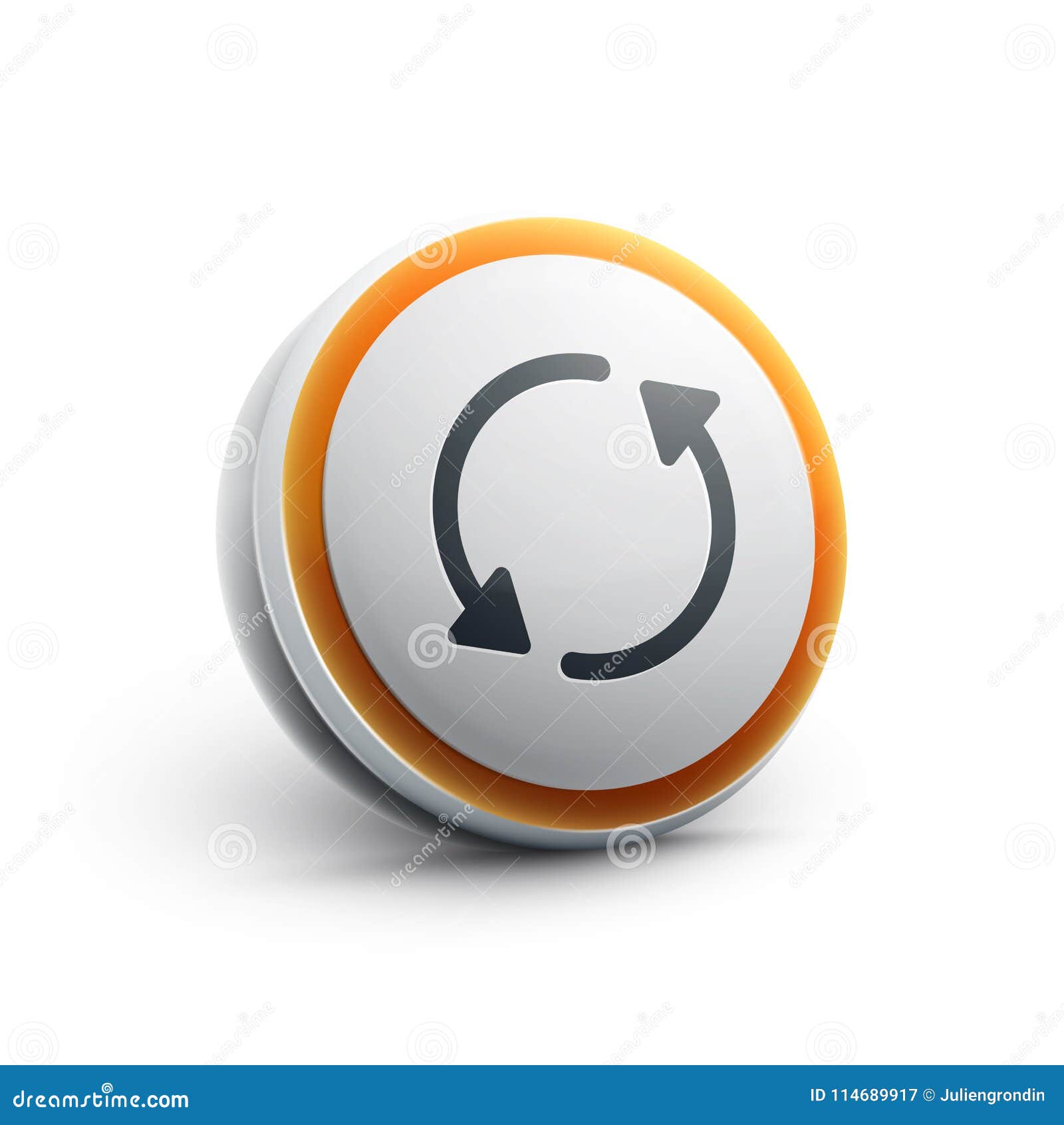Reload refresh web icon stock illustration. Illustration of loop ...