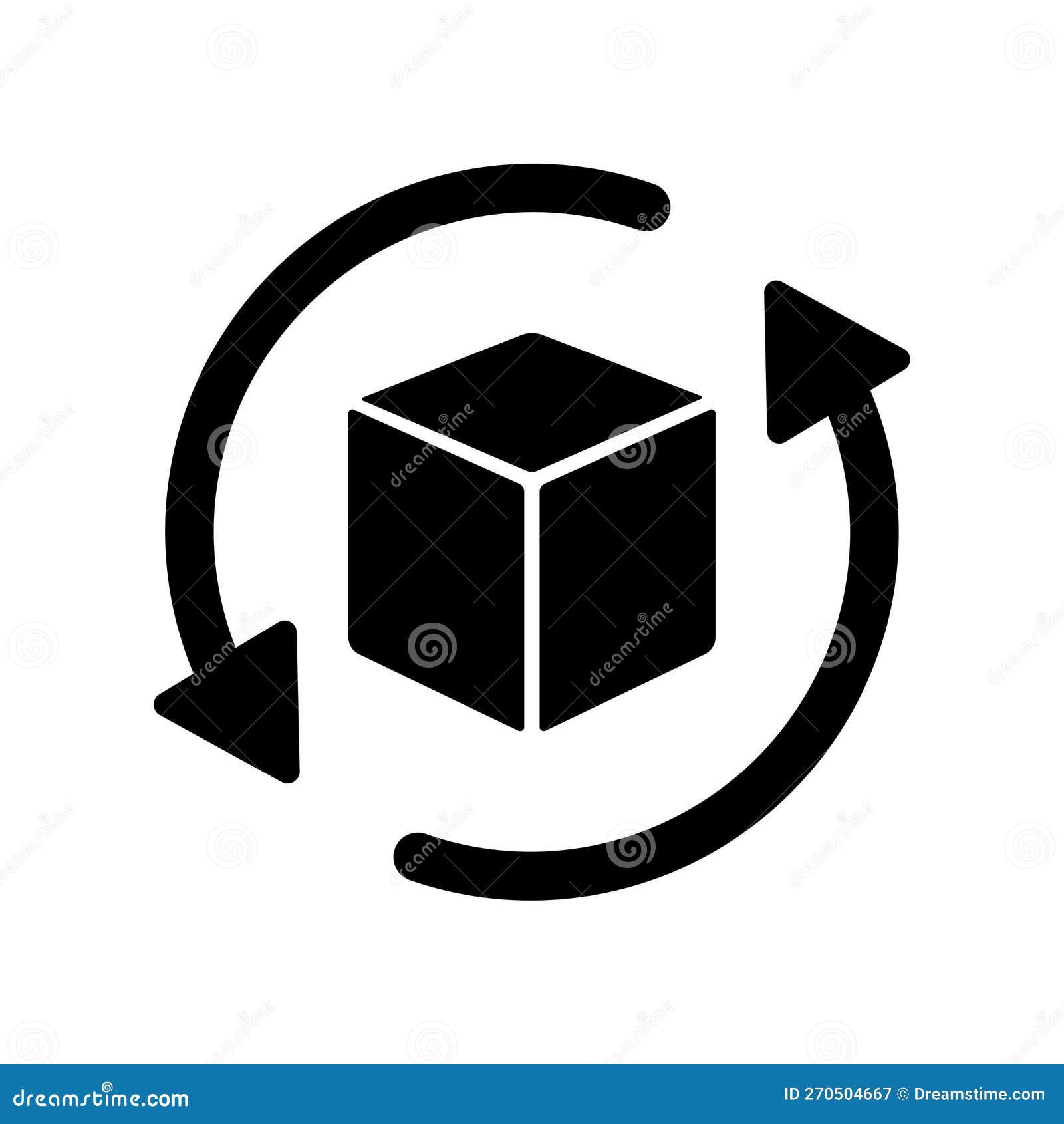 Reload Circular Arrow Isolated Icon. Simple Element Illustration From ...