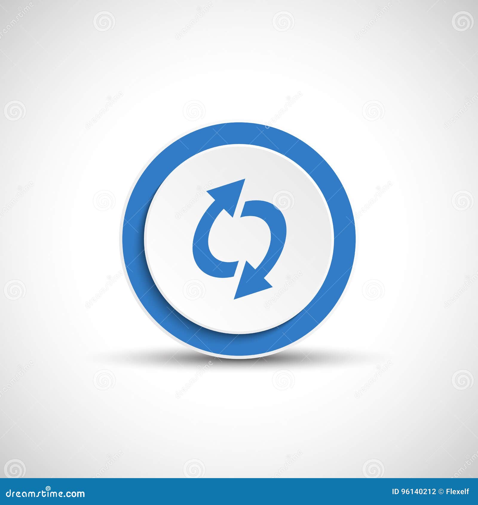 Reload Sign. Color Arrow Icon Stock Vector - Illustration of next ...