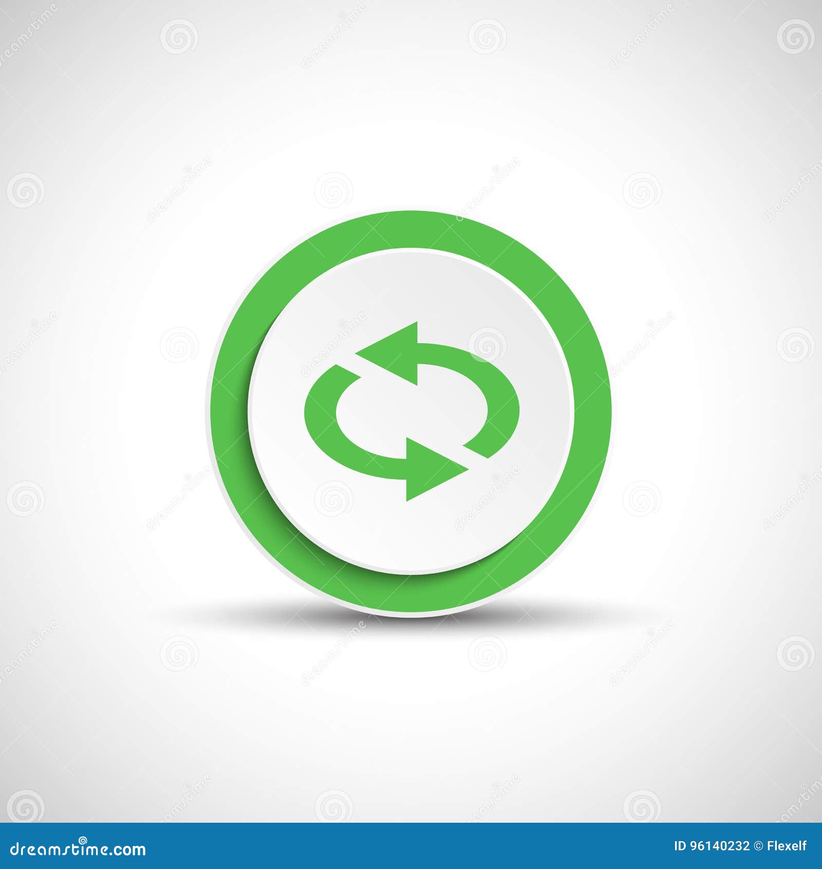 Reload Sign. Color Arrow Icon Stock Vector - Illustration of moving ...