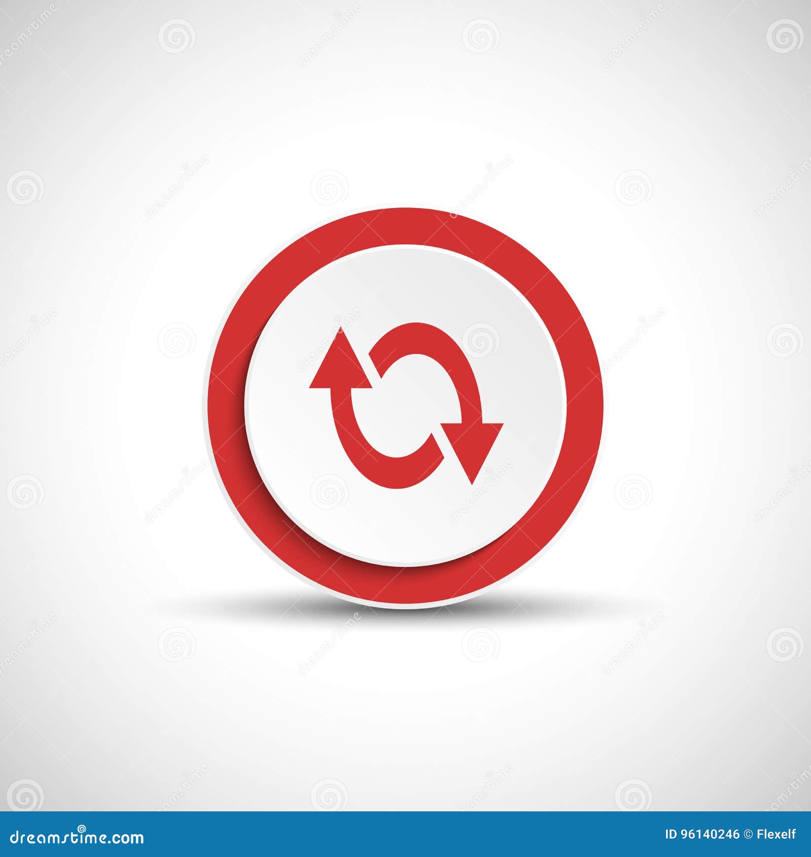 Reload Sign. Color Arrow Icon Stock Vector - Illustration of data ...
