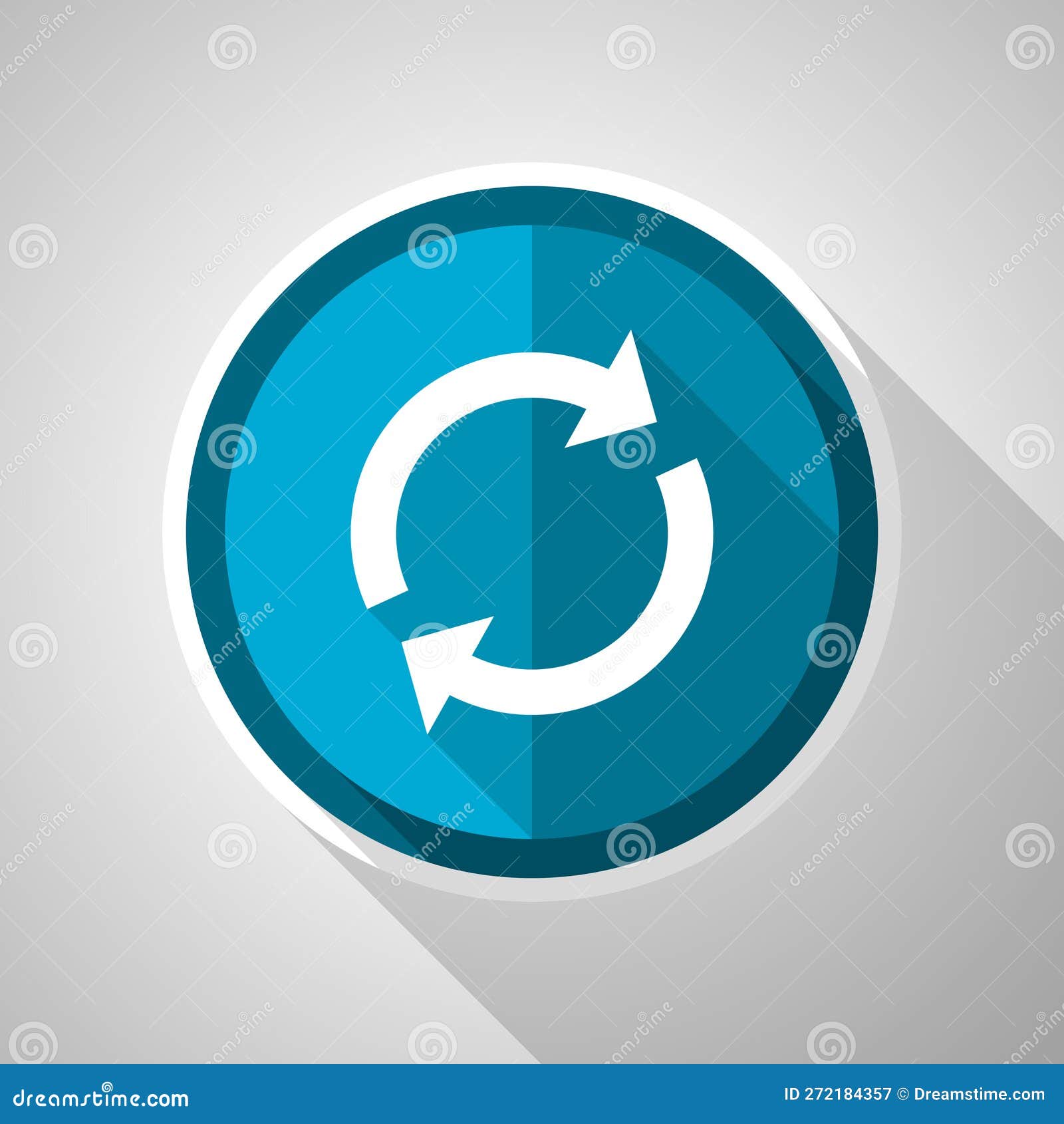 Reload Symbol With Sandglass Color Glass Buttons Cartoon Vector 199936399
