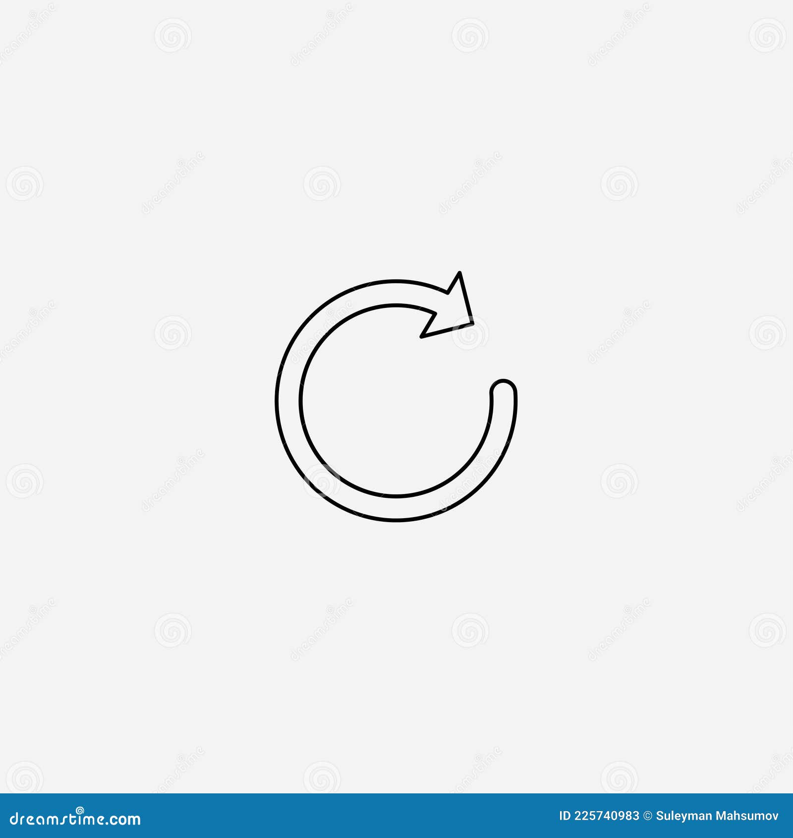 Reloading Vector Icon Sign Symbol Stock Vector - Illustration of cycle ...