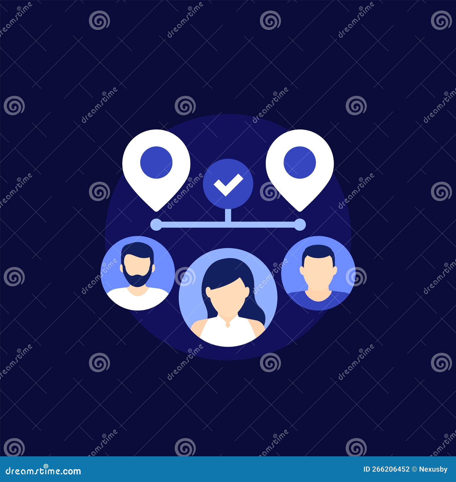 Relocate, Team Relocation Vector Icon Stock Vector - Illustration of ...