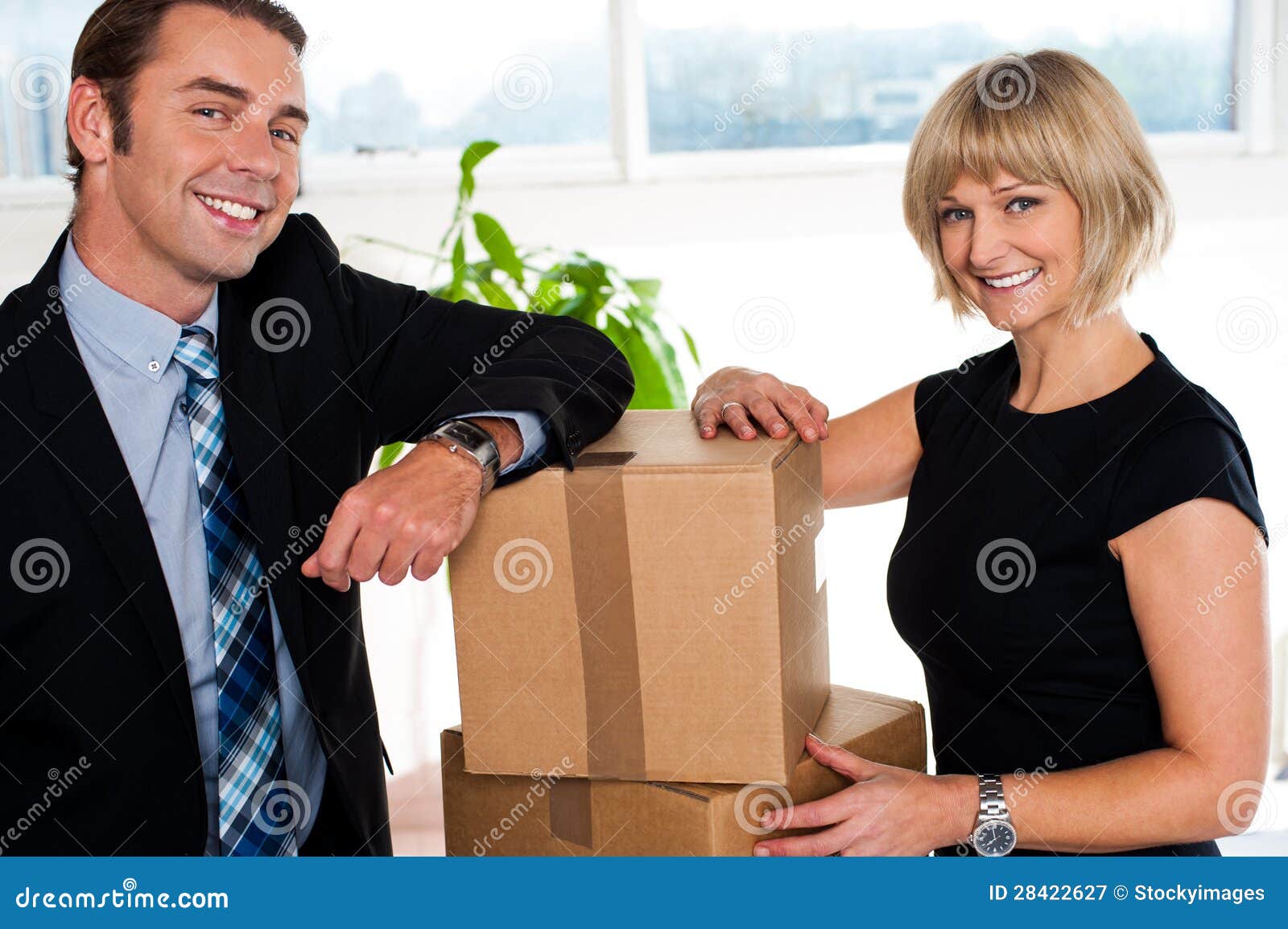 We are Relocating To New Office Stock Image - Image of business ...