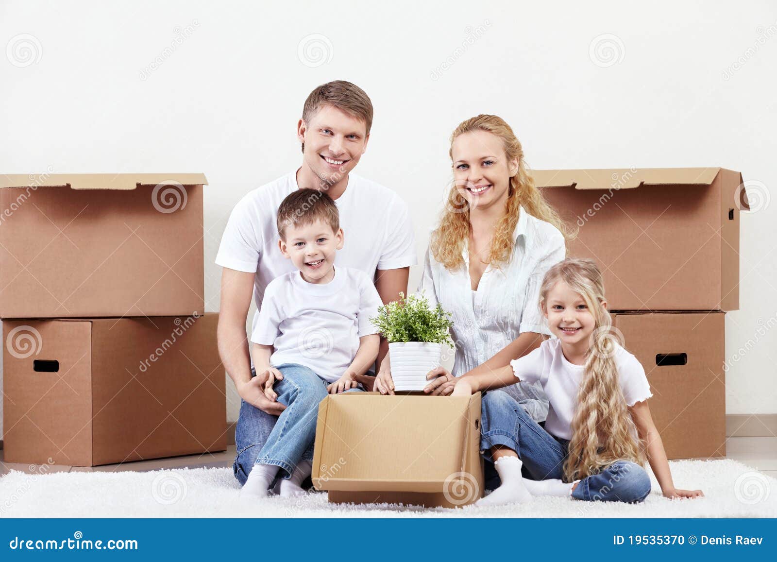 Relocation stock photo. Image of lifestyle, cardboard - 19535370