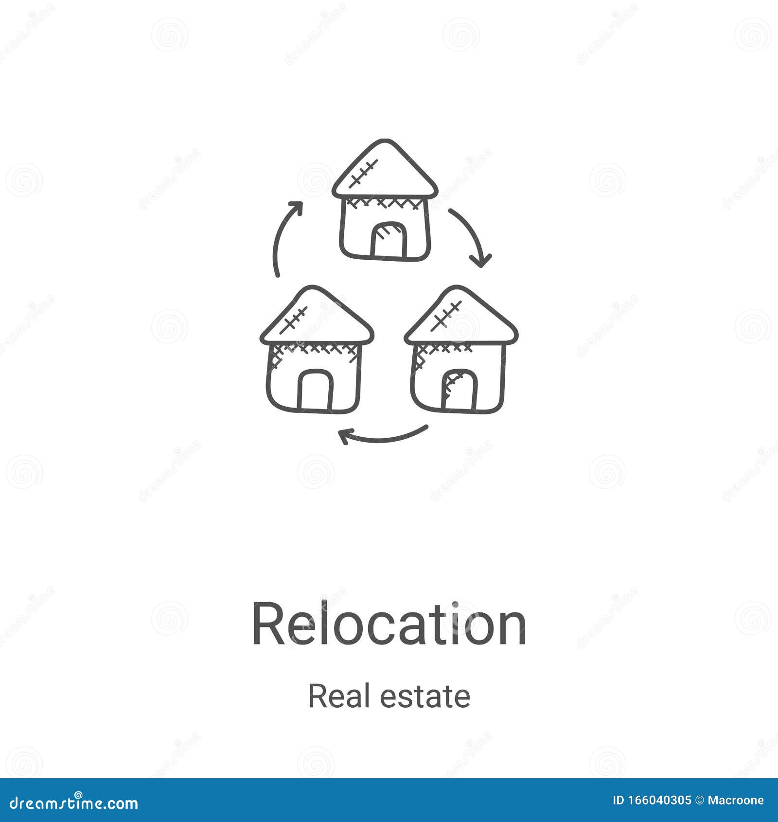 Relocation Icon Vector From Real Estate Collection. Thin Line ...