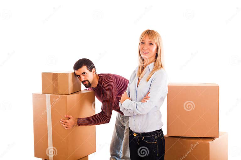Relocation Issues stock image. Image of married, carton - 17776027