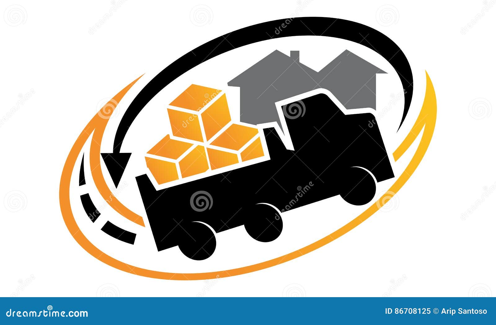 Relocation Service Logo stock vector. Illustration of property - 86708125