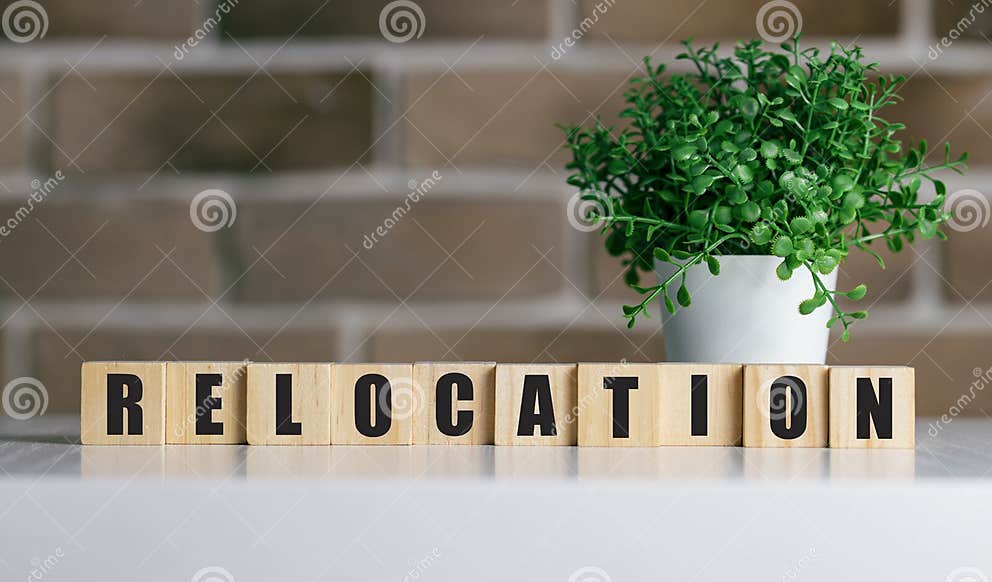 Relocation Word Cloud Collage, Business Concept Background Stock Image ...
