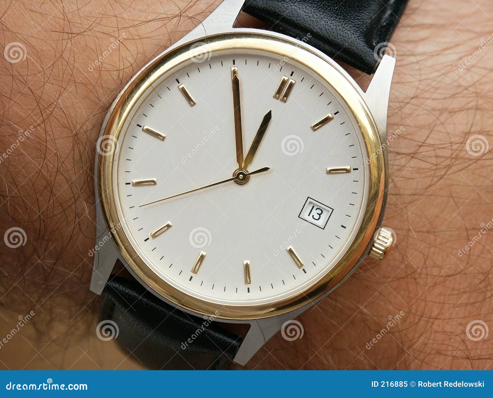 Reloj imagen de archivo. Imagen de primer, horizontal, ocupado - 216885