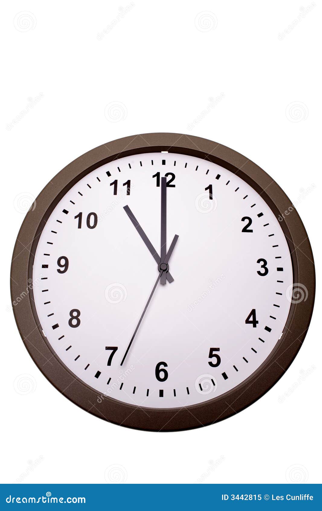 Reloj imagen de archivo. Imagen de once, oficina, recorte - 3442815