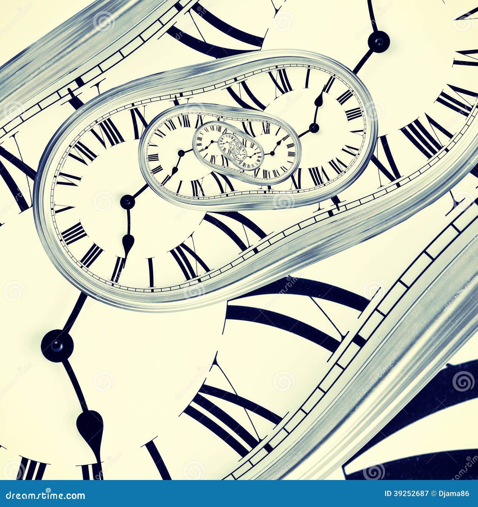 Reloj abstracto stock de ilustración. Ilustración de extracto - 39252687