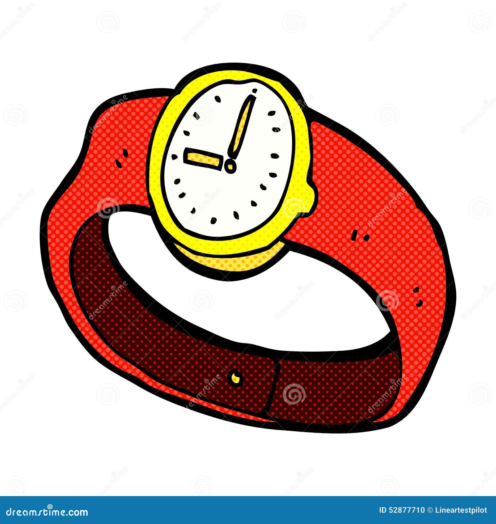 Reloj Cómico De La Historieta Stock de ilustración - Ilustración de ...
