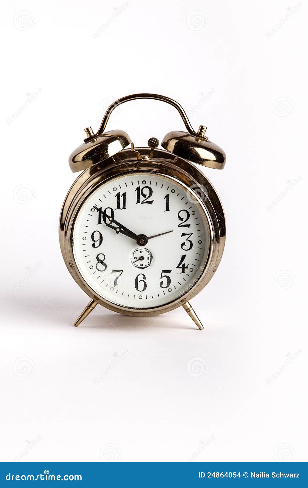 Reloj De Alarma Retro Con Las Alarmas Foto de archivo - Imagen de ...