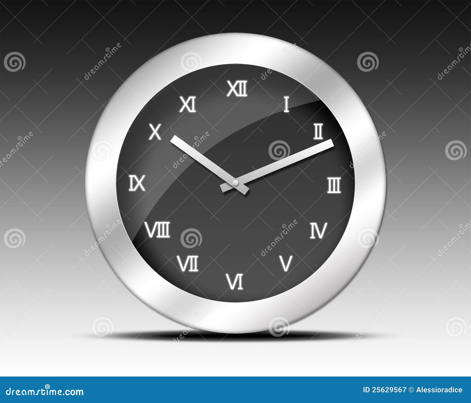 Reloj De Los Números Romanos Stock de ilustración - Ilustración de ...