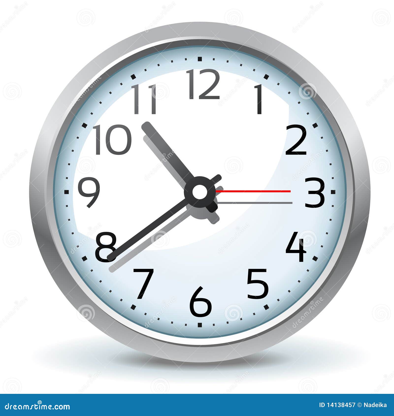 Reloj de pared ilustración del vector. Ilustración de aislado - 14138457