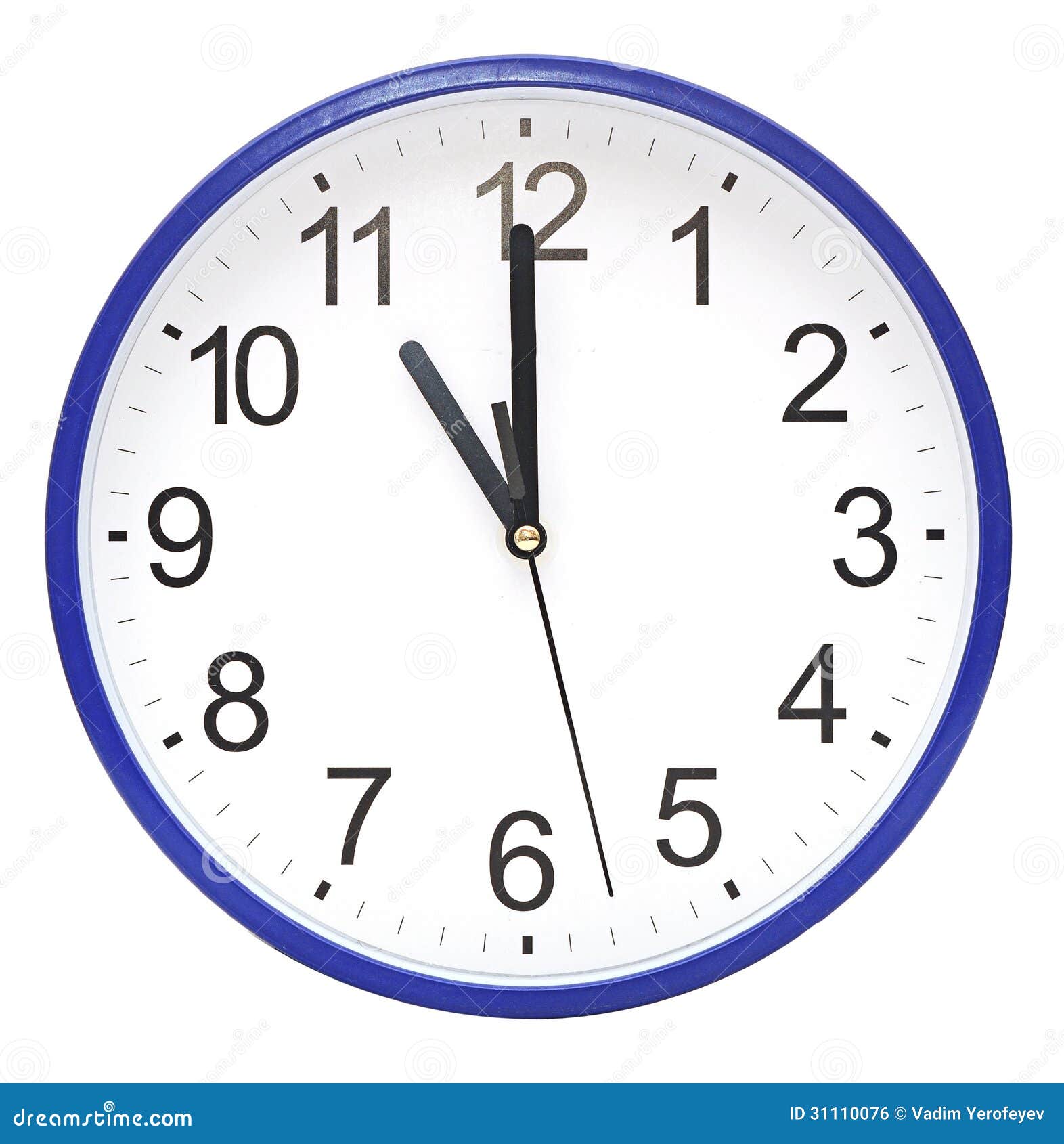 Reloj de pared azul foto de archivo. Imagen de fondo - 31110076