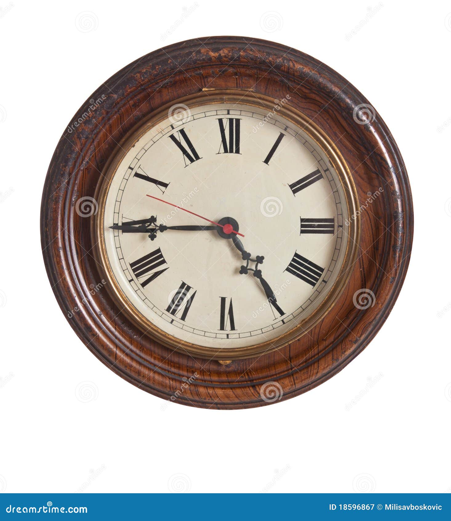 Reloj de pared viejo imagen de archivo. Imagen de puntero - 18596867