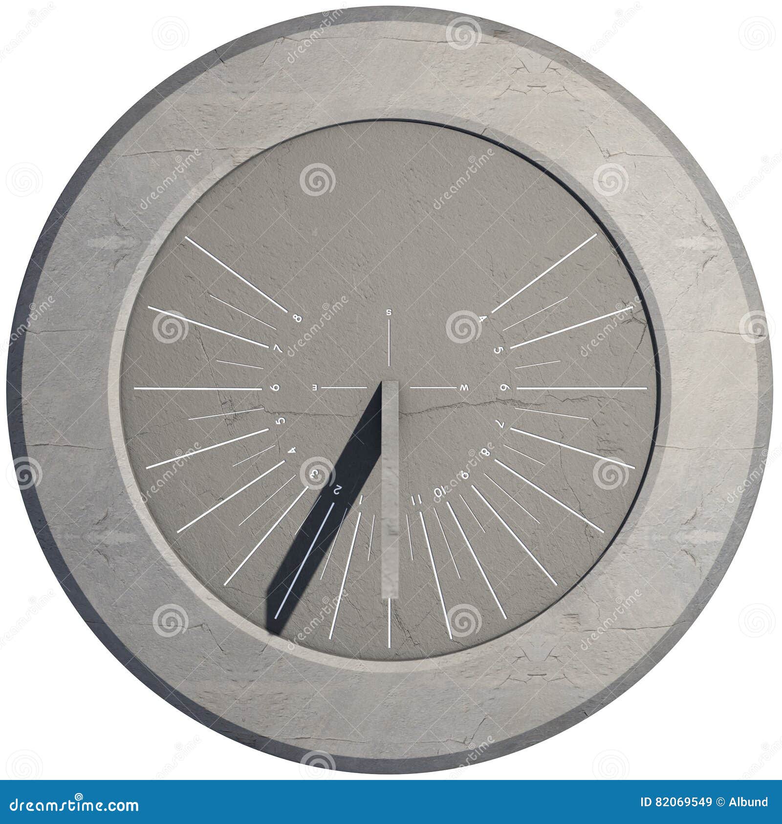 Reloj de sol moderno stock de ilustración. Ilustración de minuto - 82069549