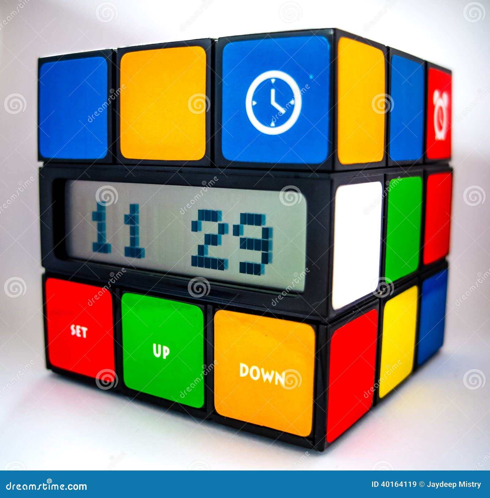 Reloj del cubo de Rubiks imagen de archivo editorial. Imagen de cubo - 40164119