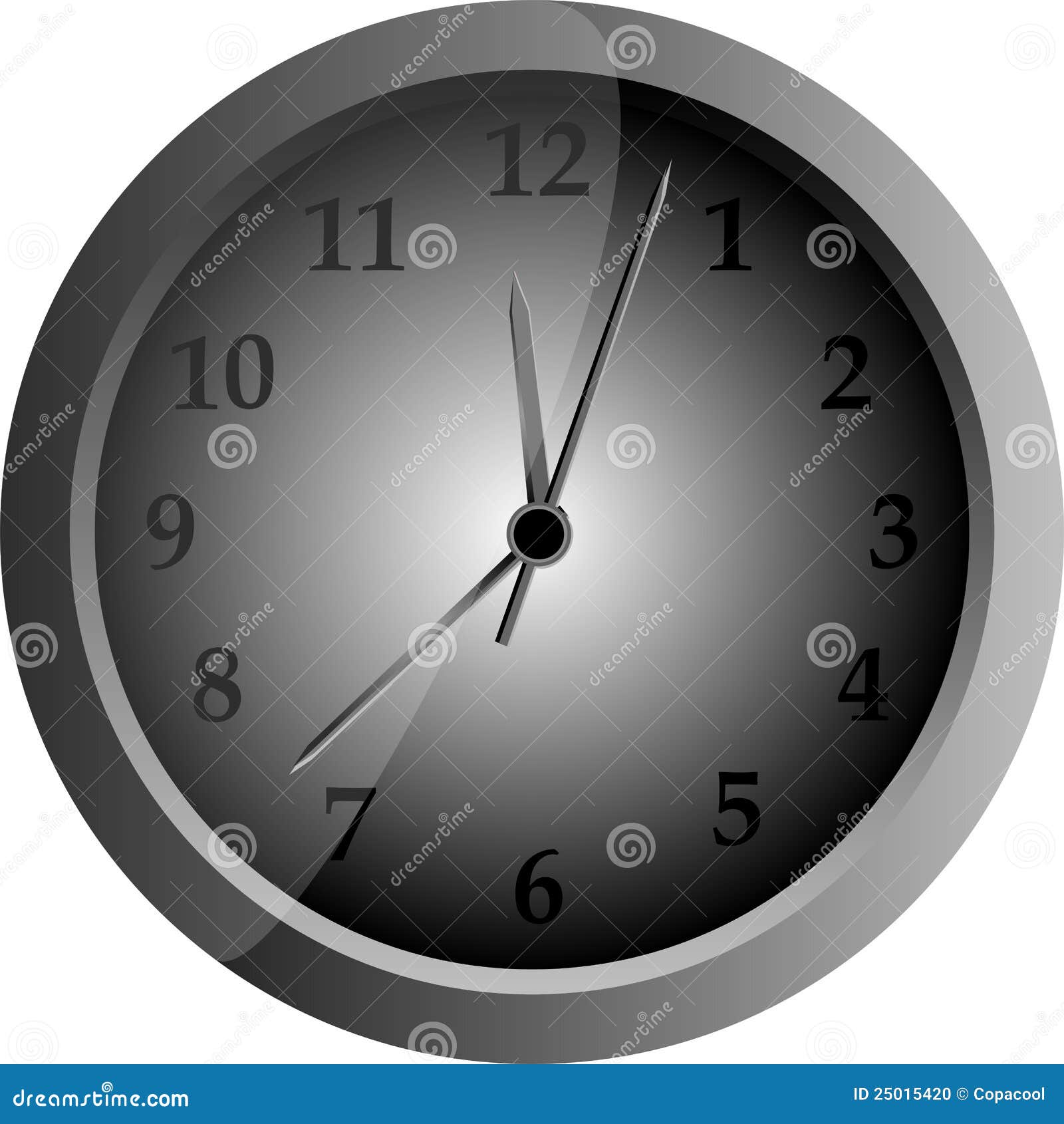 Reloj del gris del vector ilustración del vector. Ilustración de ...