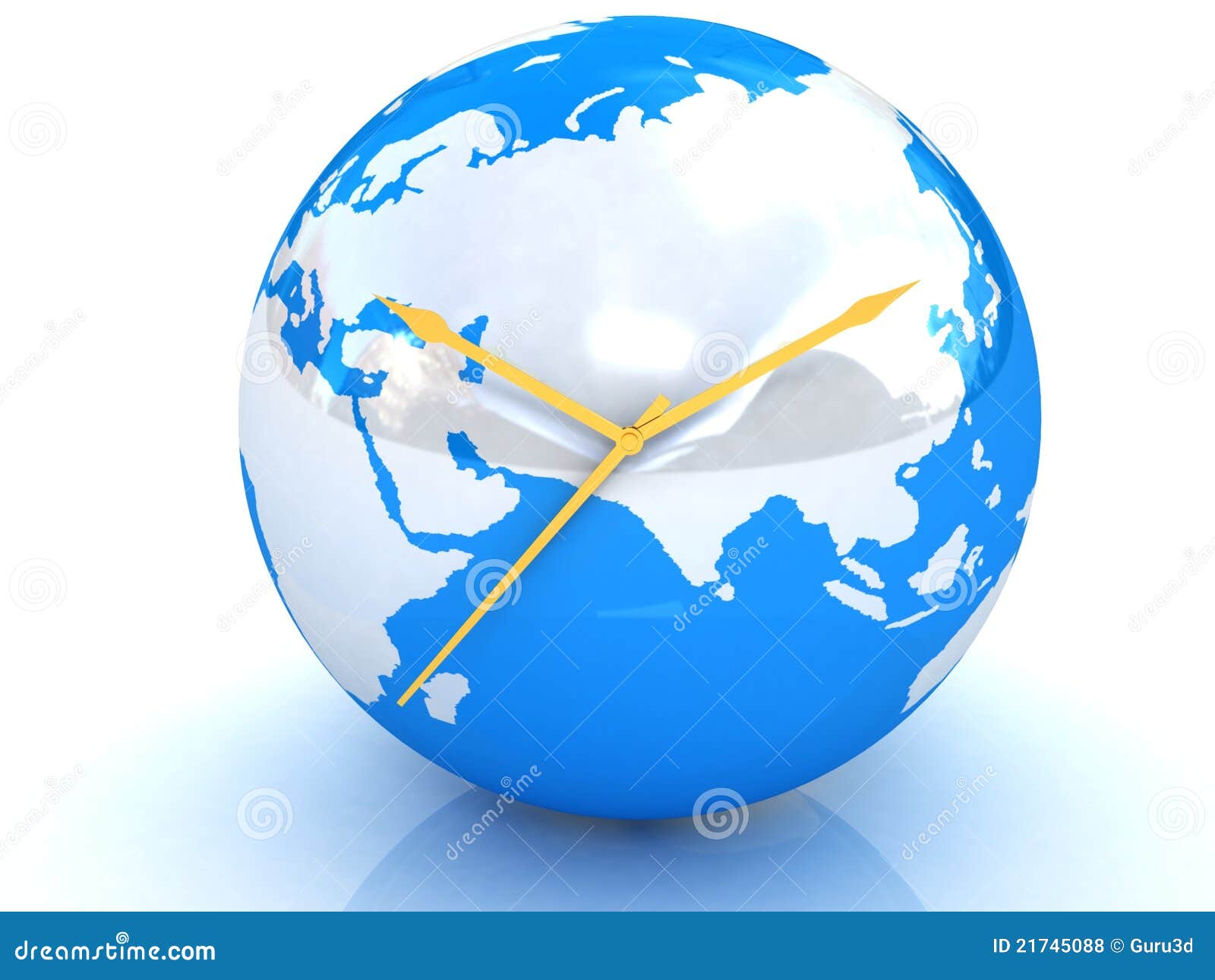 Reloj del mundo stock de ilustración. Ilustración de objeto - 21745088