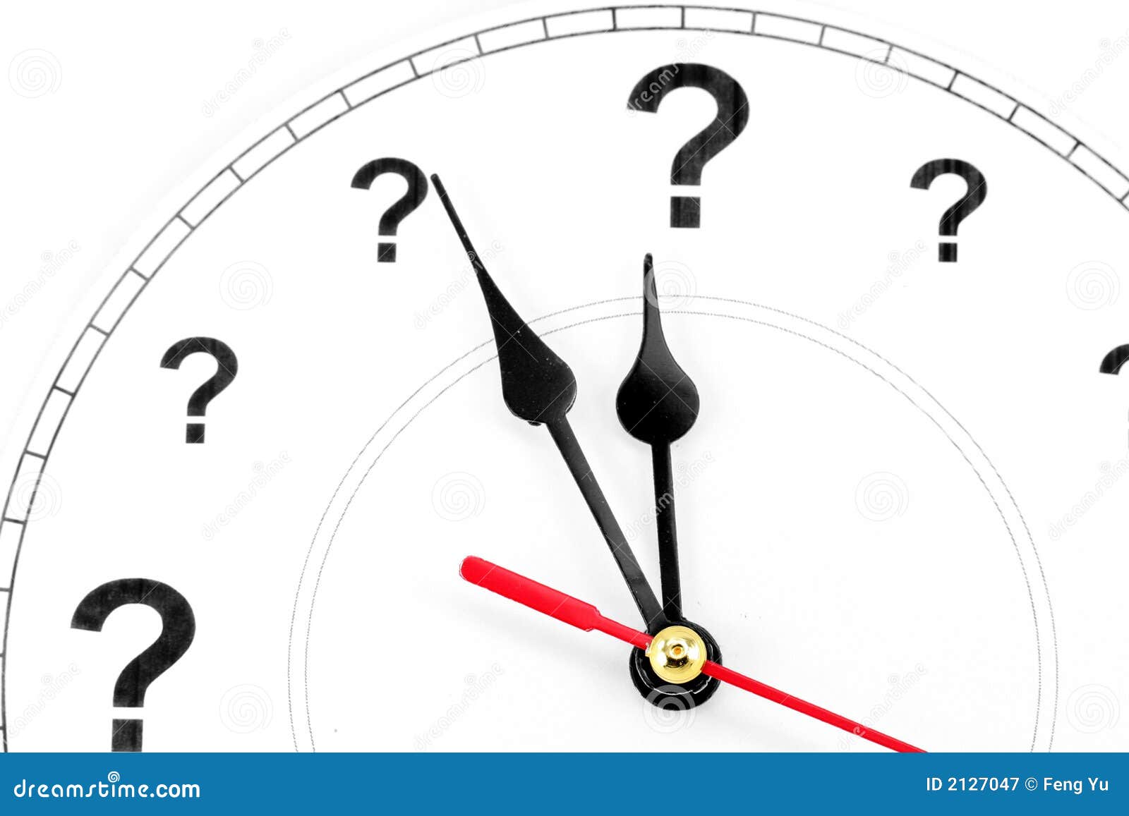 Reloj Del Signo De Interrogación Imagen de archivo - Imagen de marca ...