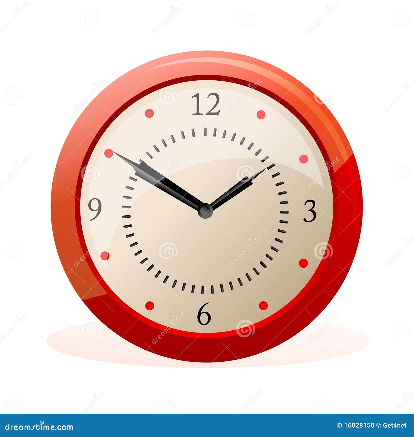 Reloj del vector stock de ilustración. Ilustración de estilo - 16028150