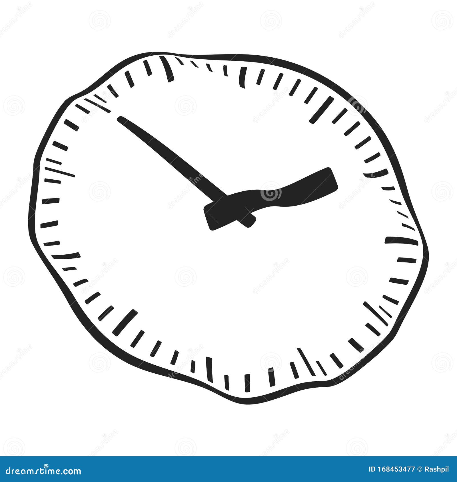 Reloj Distorsionado Ondulado Stock de ilustración - Ilustración de ...