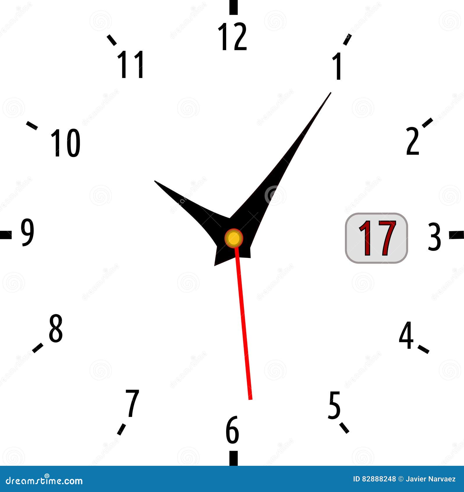Reloj en blanco ilustración del vector. Ilustración de muestra - 82888248