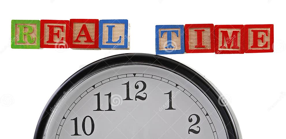 Reloj en tiempo real foto de archivo. Imagen de ahorros - 17846788