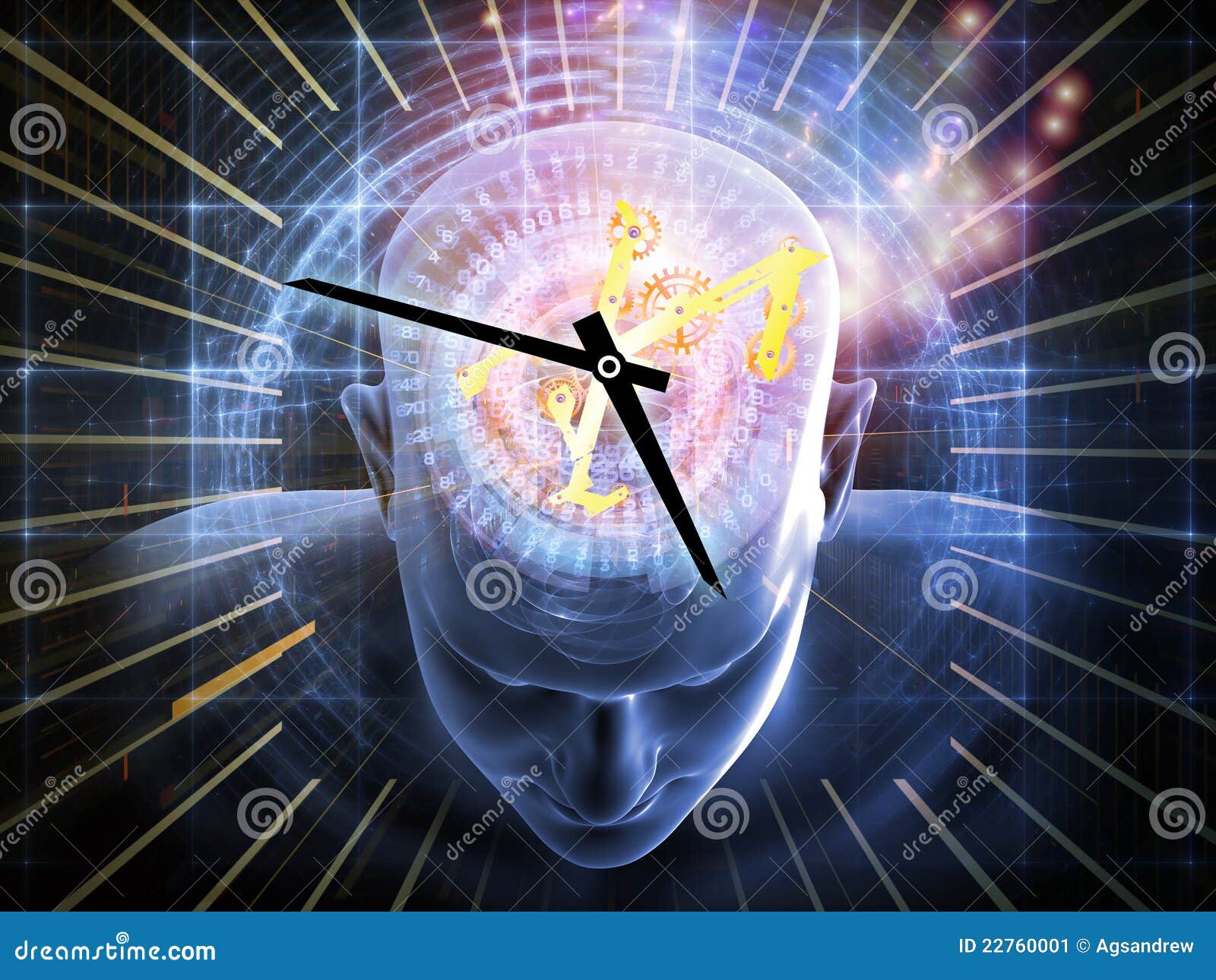 Reloj interno stock de ilustración. Ilustración de fondo - 22760001