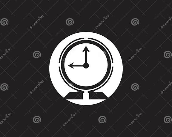 Reloj Reloj Reloj Logo Vector Plantilla Ilustración del Vector ...