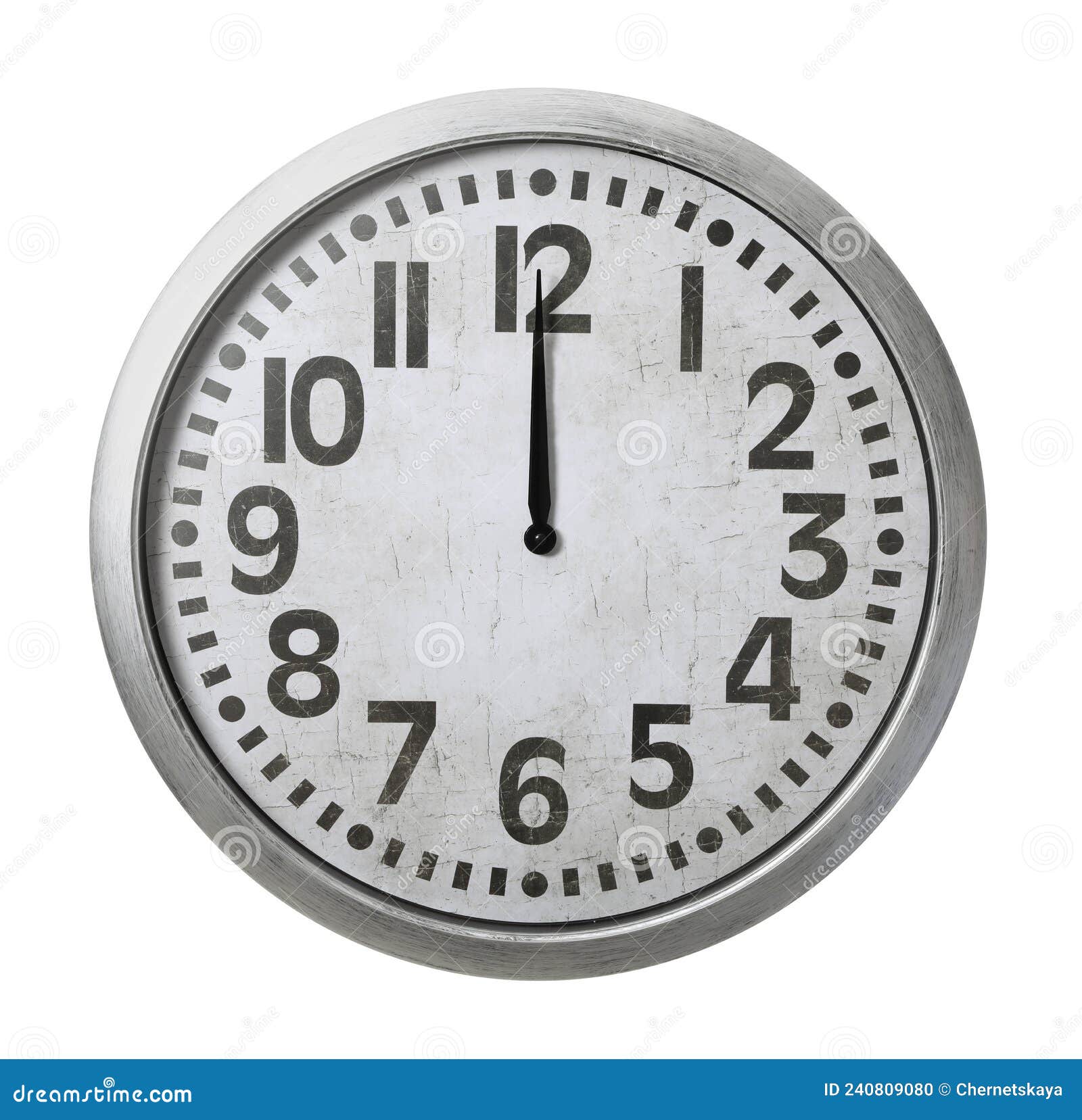 Reloj Moderno Aislado En Blanco. Elemento Interior Foto de archivo ...