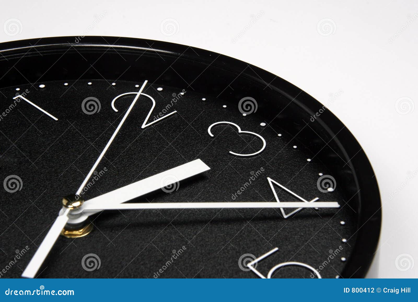 Reloj negro foto de archivo. Imagen de elegante, ocupado - 800412