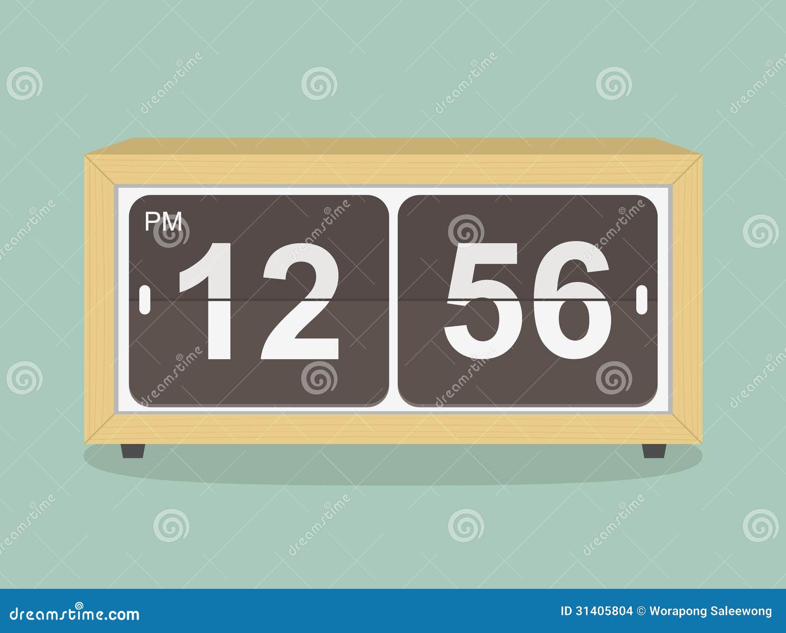 Reloj retro. ejemplo ilustración del vector. Ilustración de negro ...