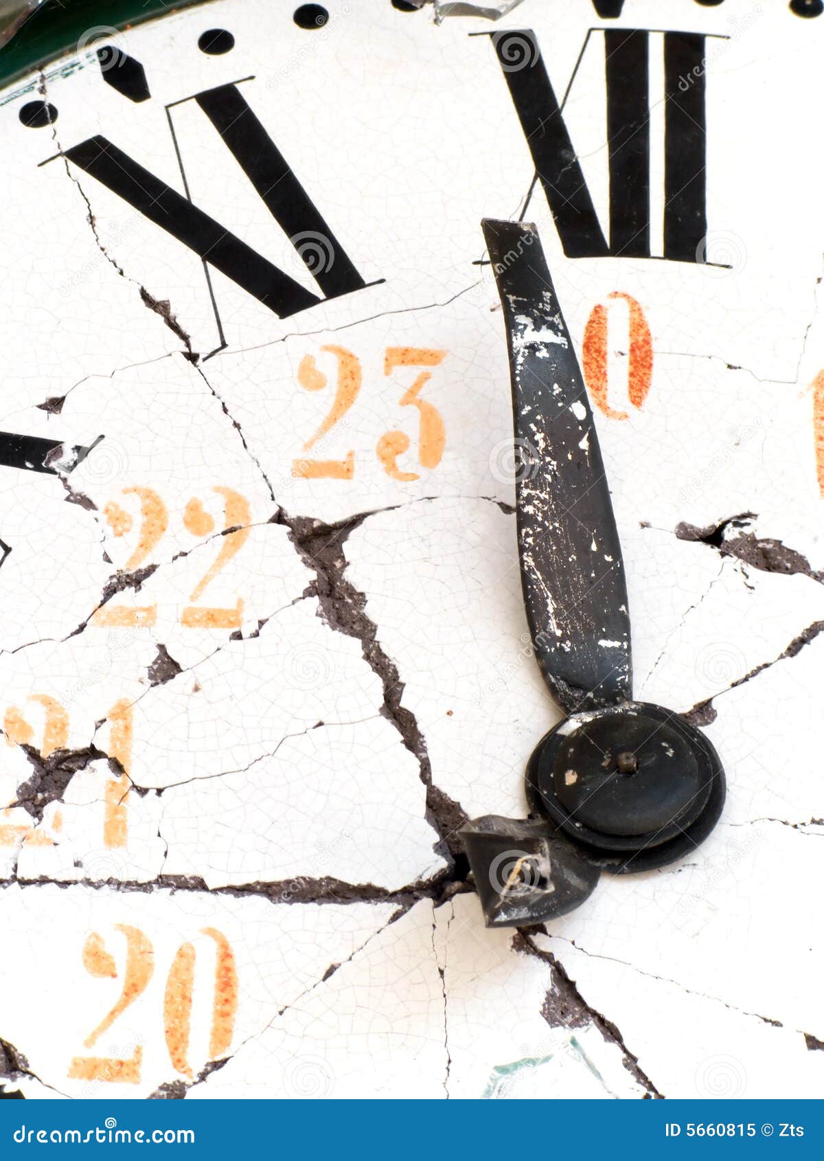 Reloj retro viejo y dañado imagen de archivo. Imagen de reloj - 5660815