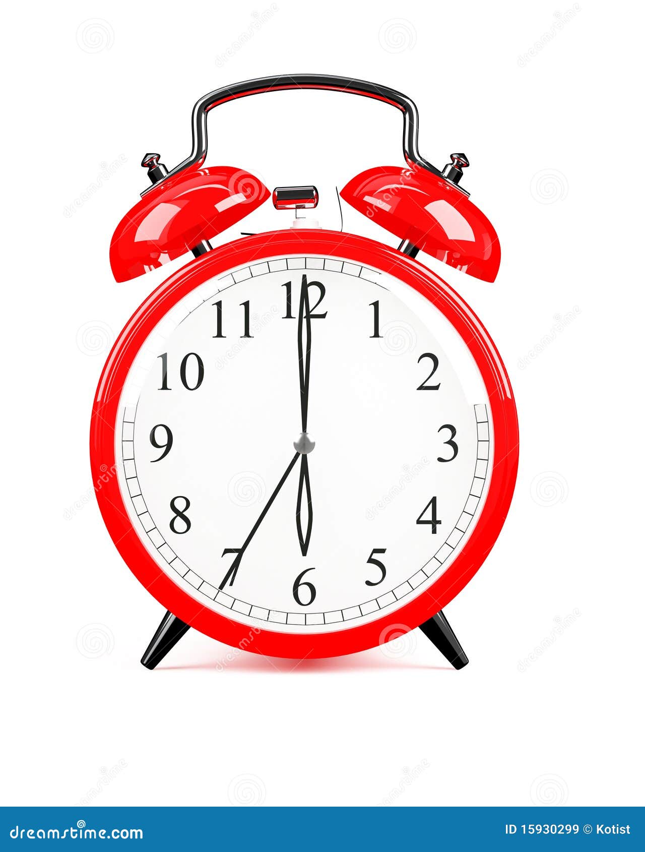 Reloj rojo stock de ilustración. Ilustración de metal - 15930299