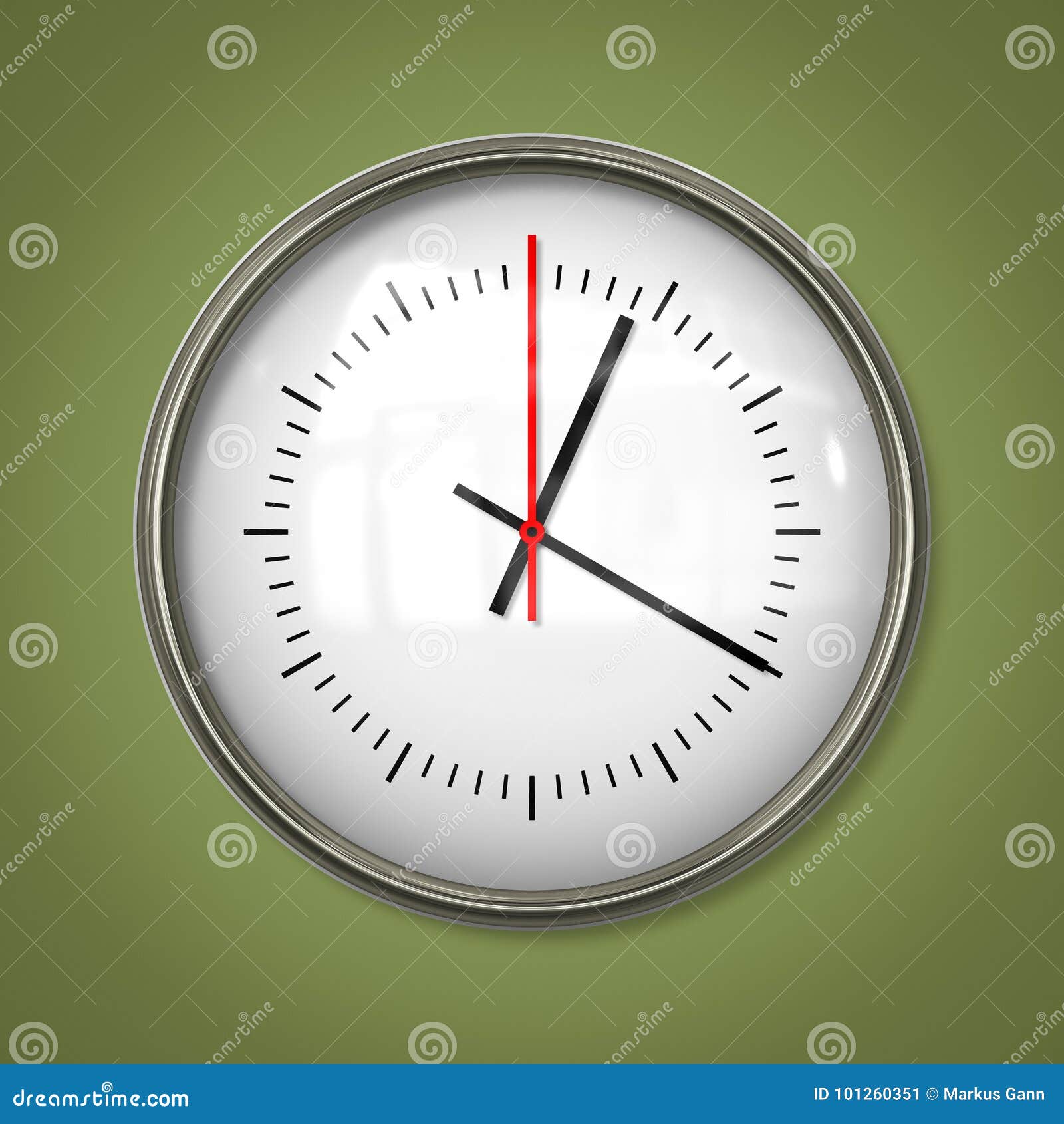 Reloj simple típico stock de ilustración. Ilustración de elegante ...