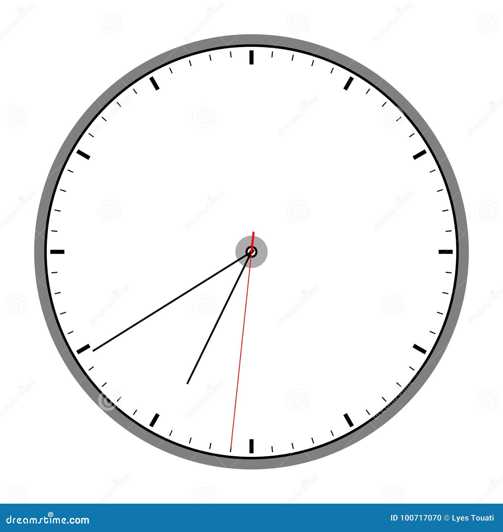 Reloj sin números stock de ilustración. Ilustración de moraleja - 100717070