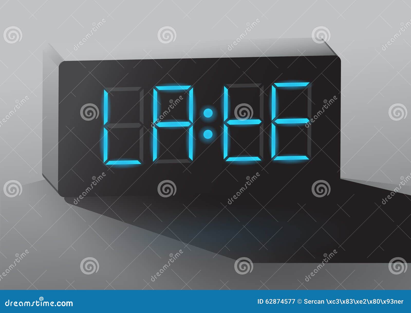 Reloj tarde stock de ilustración. Ilustración de prisa - 62874577