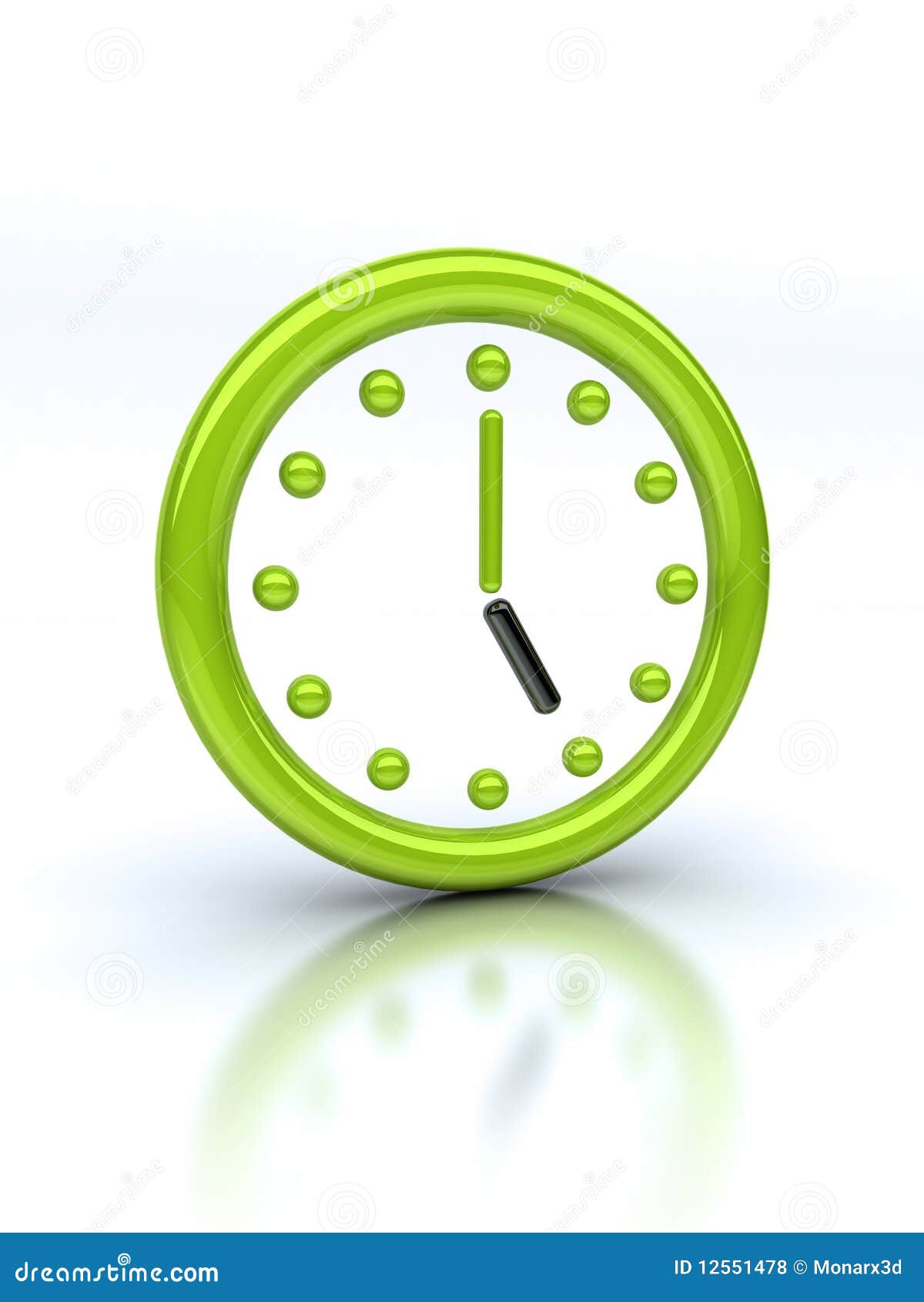 Reloj verde abstracto stock de ilustración. Ilustración de color - 12551478