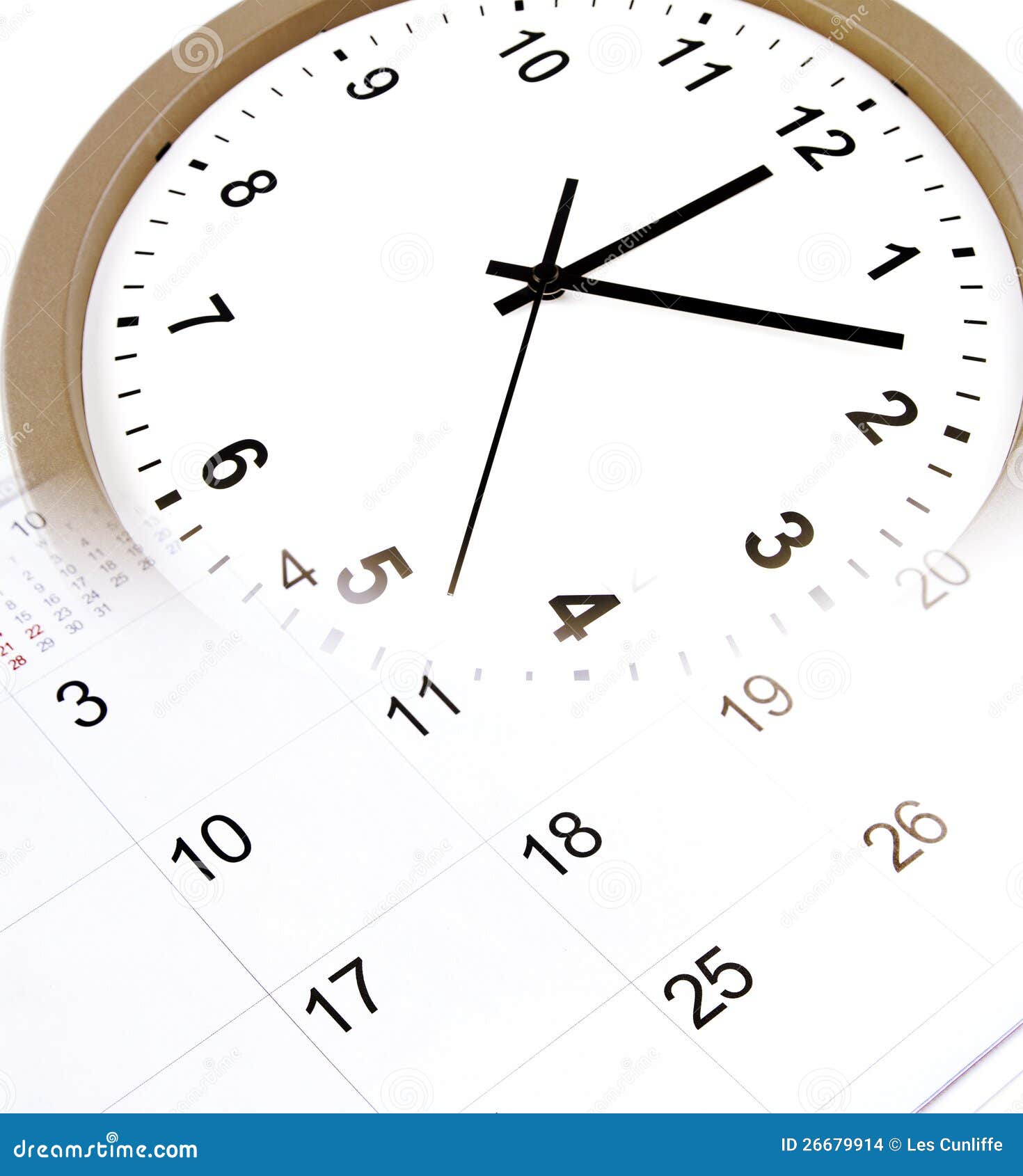 Reloj y calendario foto de archivo. Imagen de programa - 26679914