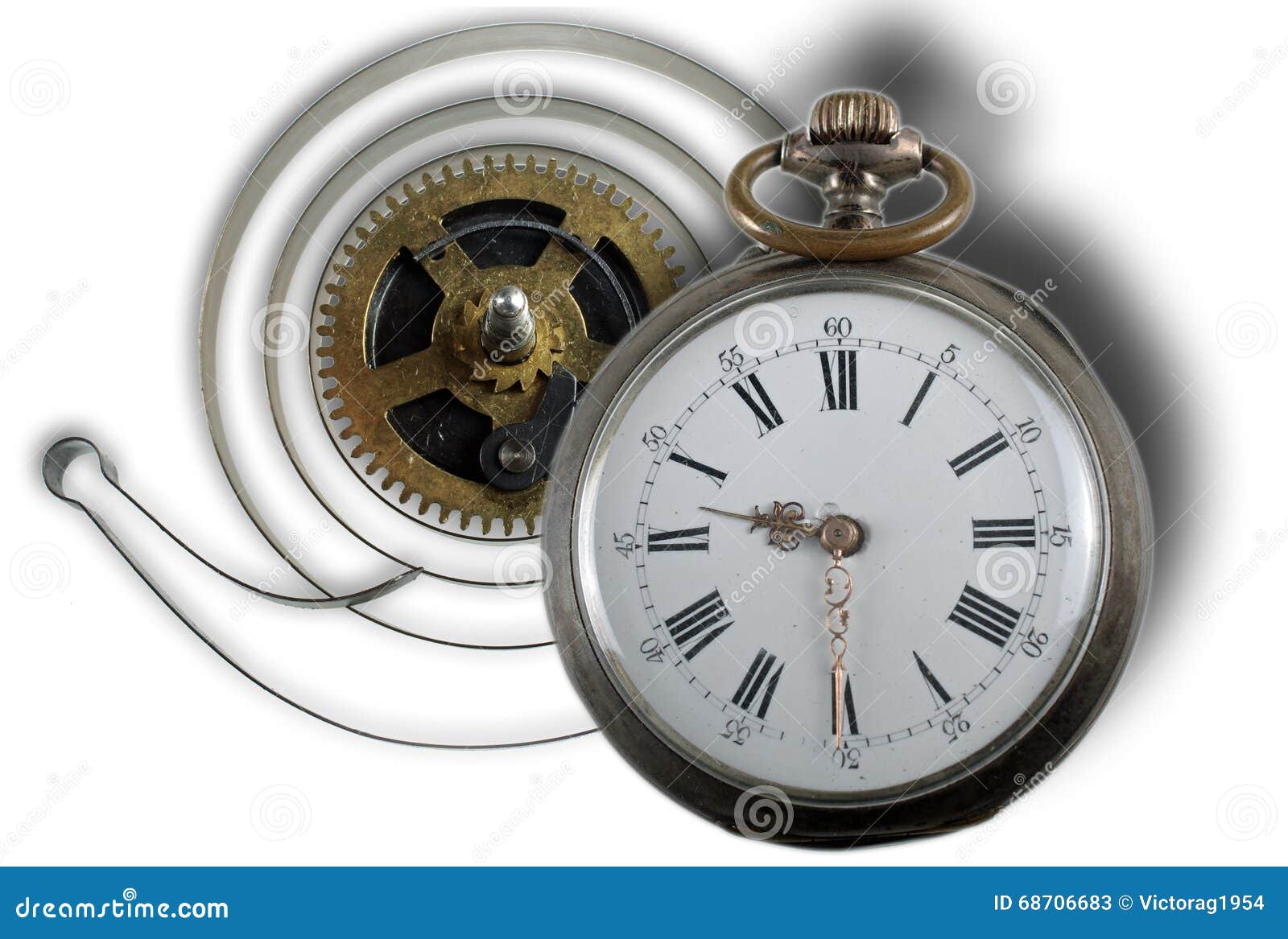 Reloj Y Rueda De Balanza En El Fondo Blanco Imagen de archivo - Imagen ...