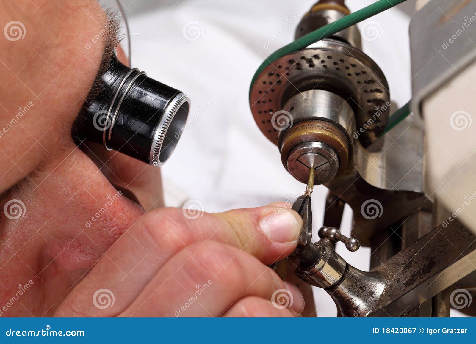 Relojero imagen de archivo. Imagen de contactos, minuto - 18420067