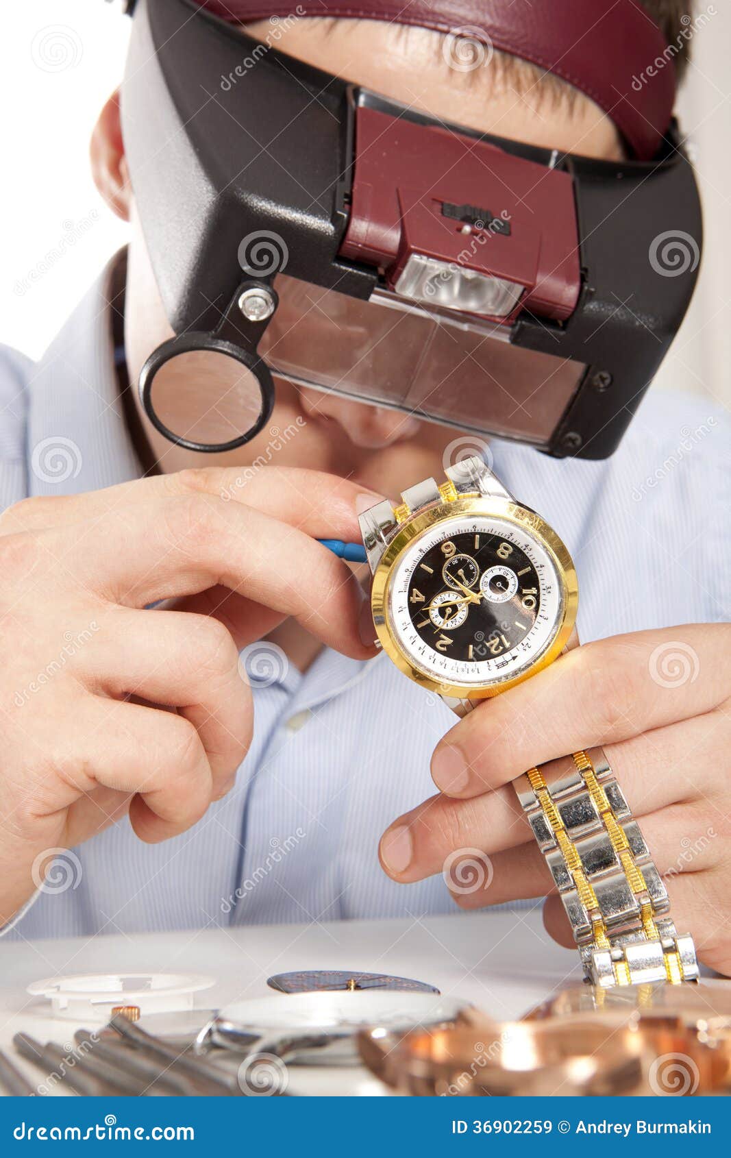 Relojero imagen de archivo. Imagen de pedazos, contactos - 36902259