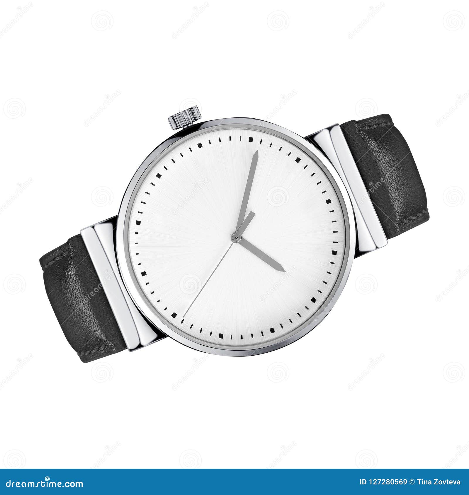 Relojes Unisex En Un Blanco Imagen de archivo - Imagen de embutido ...